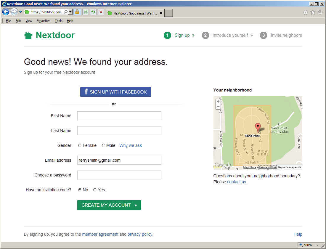 2.2. How to Make a Nextdoor Account